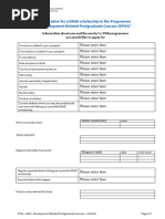 Daad Helmut-Schmidt-Programme Application Form | PDF