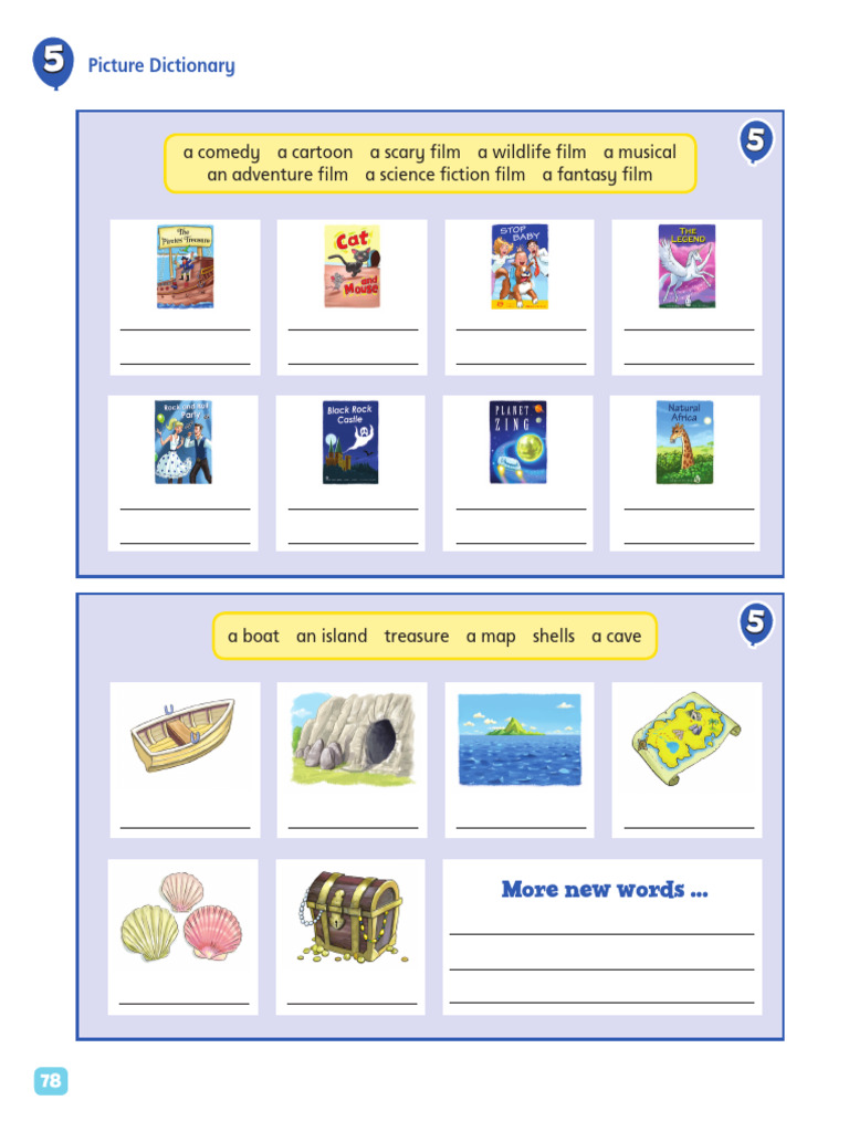 4º Ficha Repaso Vocabulario U5 | PDF