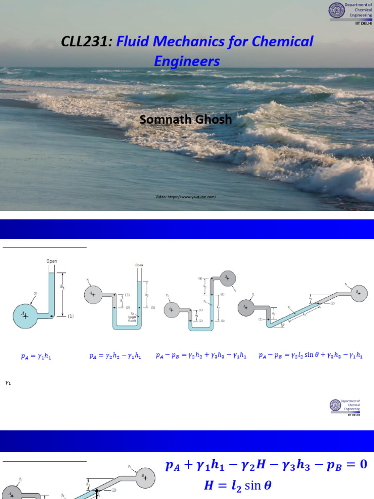 Lecture 5 - Forces On Submerged Bodies | PDF | Pressure Measurement ...