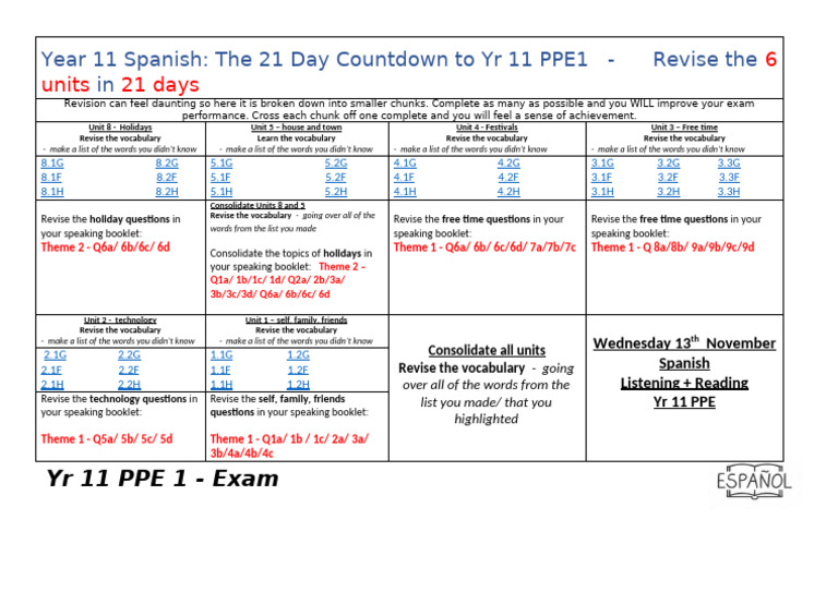 21 Day Countdown To The PPE 1 Black and White Version | PDF ...