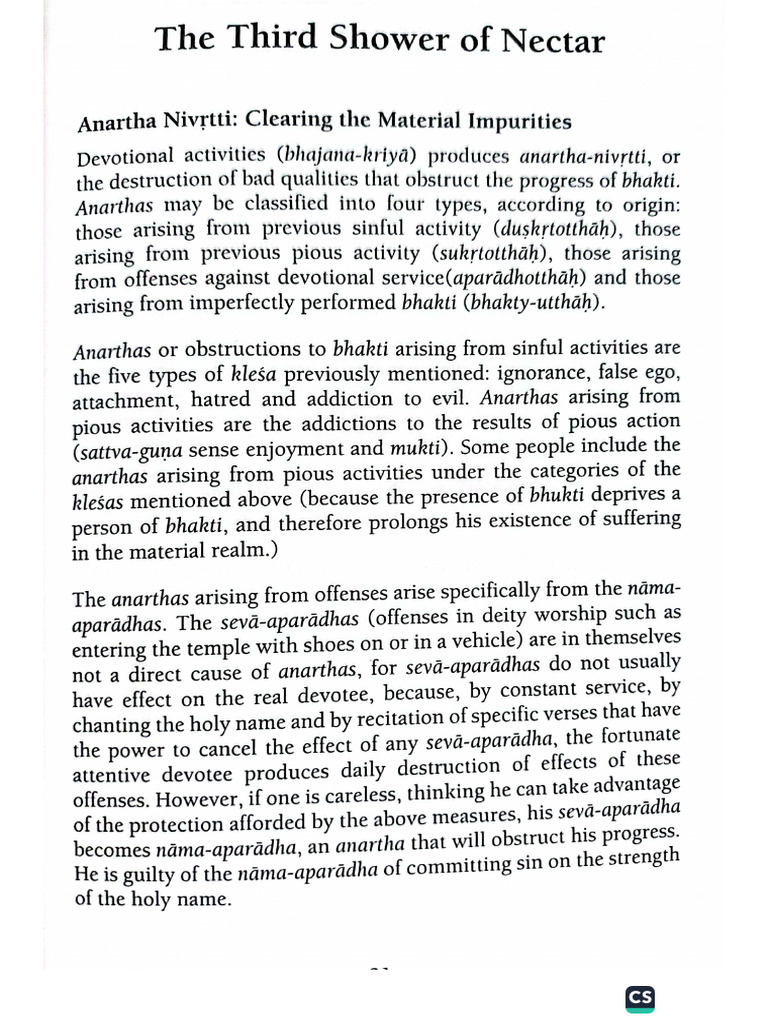 The Third Shower of Nectar | PDF