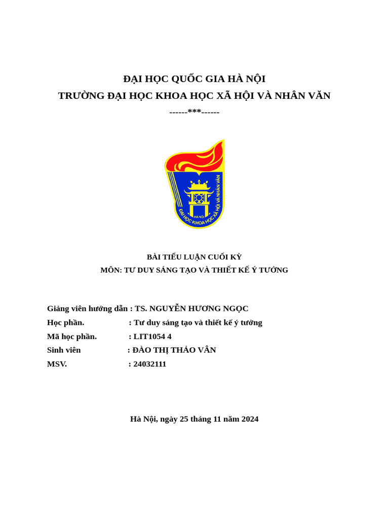 Tiểu Luận Cuối Kỳ TDST&TKYT | PDF