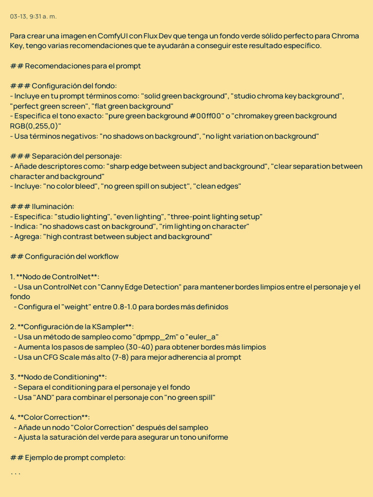 Chroma Key en COMFYUI | PDF | Visión | Color