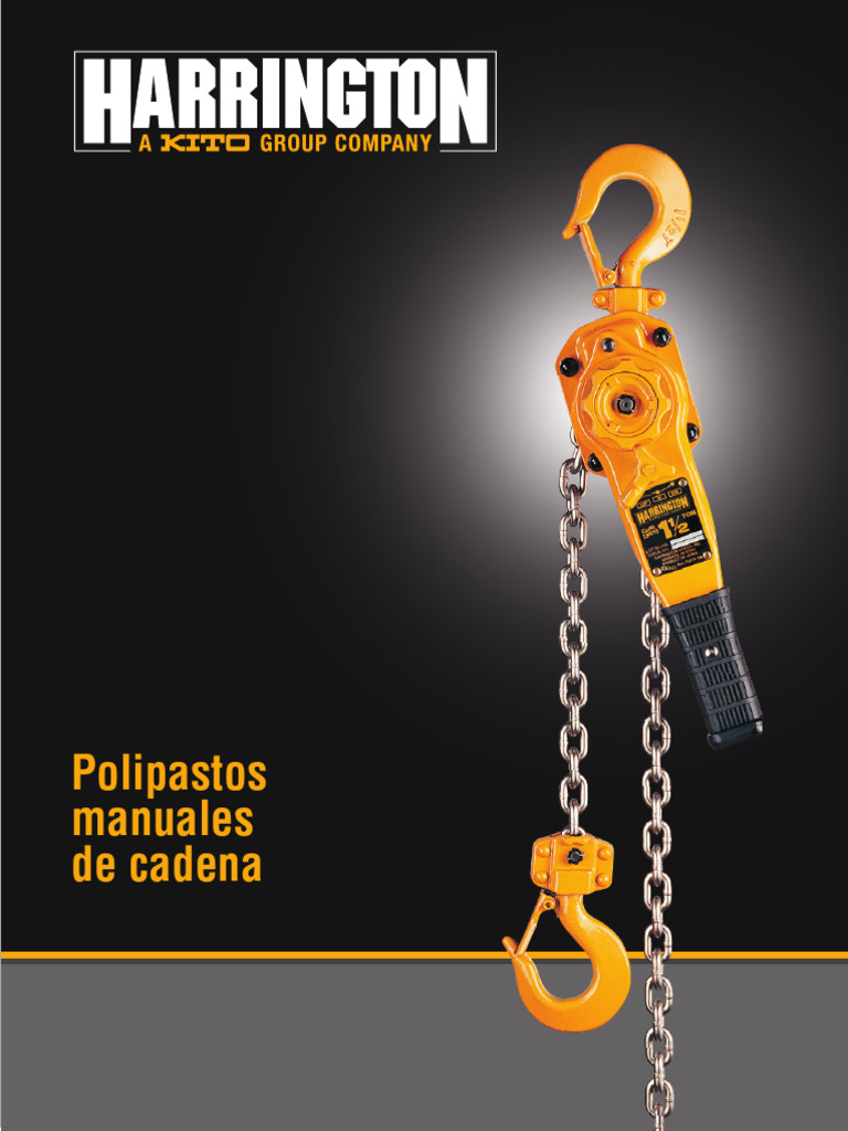 7ws7a5u8br Cat Logo de Polipastos Manuales de Cadena | PDF | Ingeniería mecánica