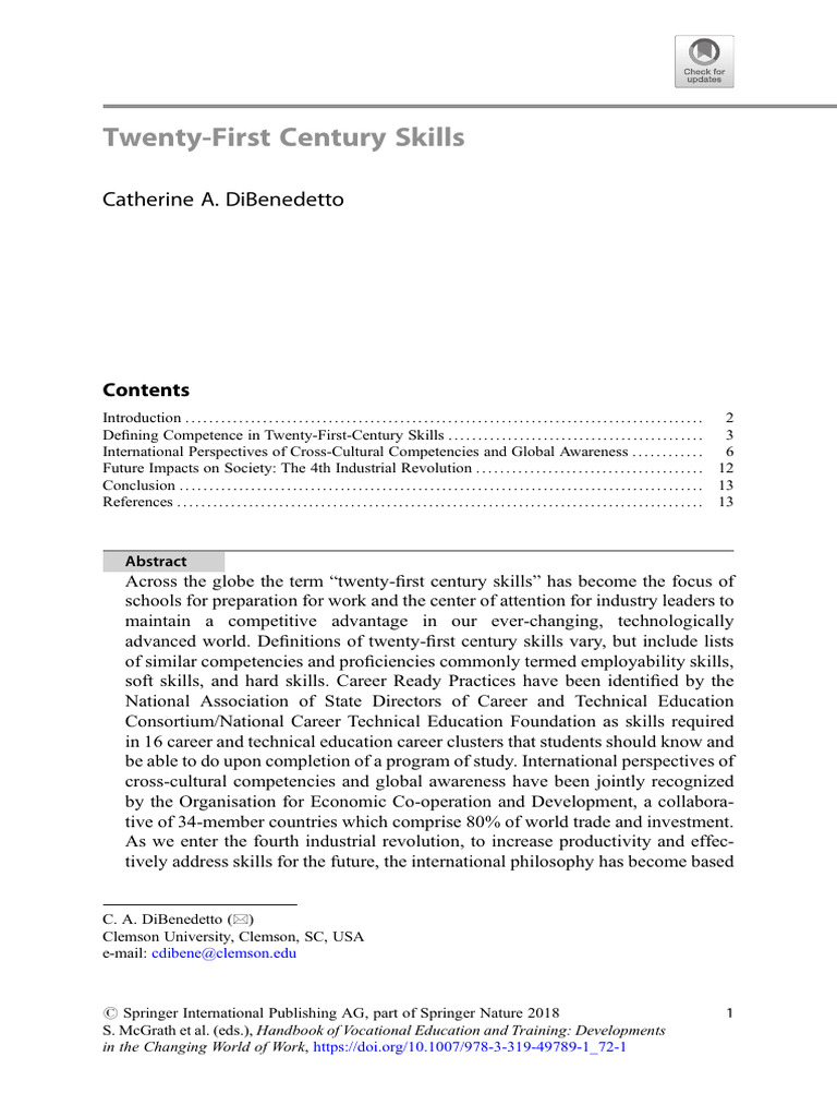 Understanding Twenty-First Century Skills | PDF | Critical Thinking ...