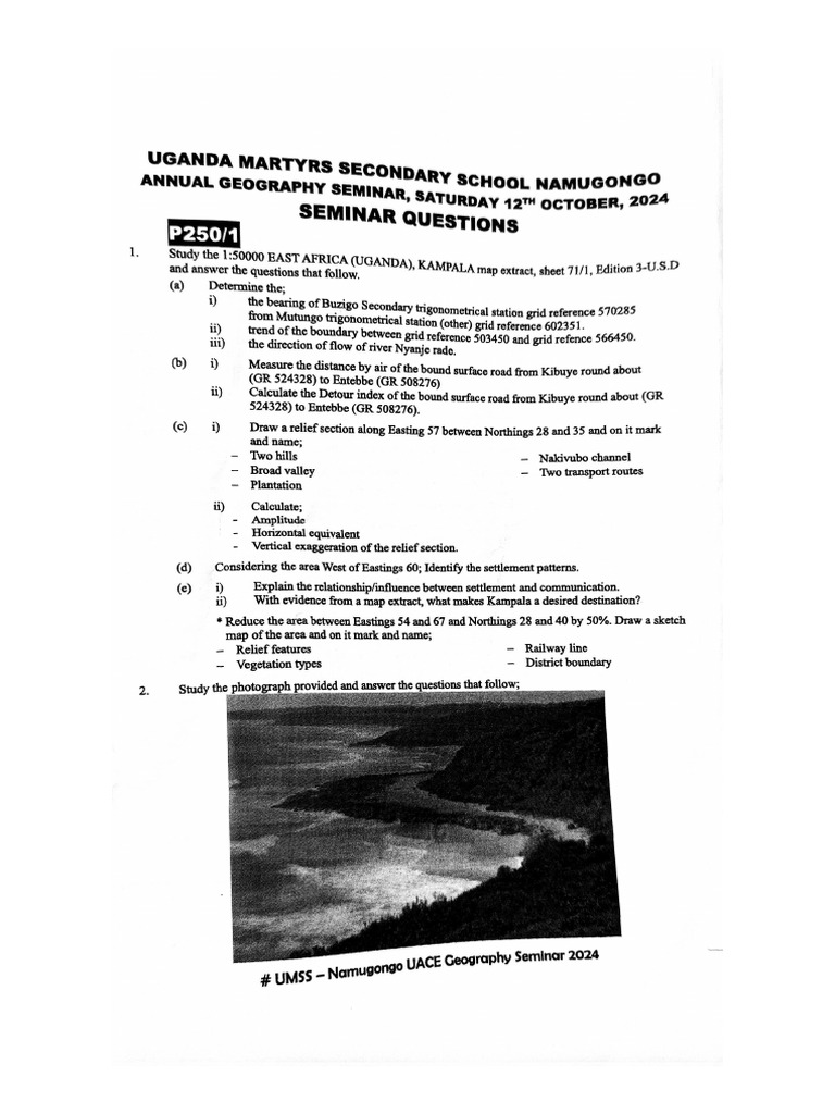 Geography Seminar Namugongo 2024 | PDF
