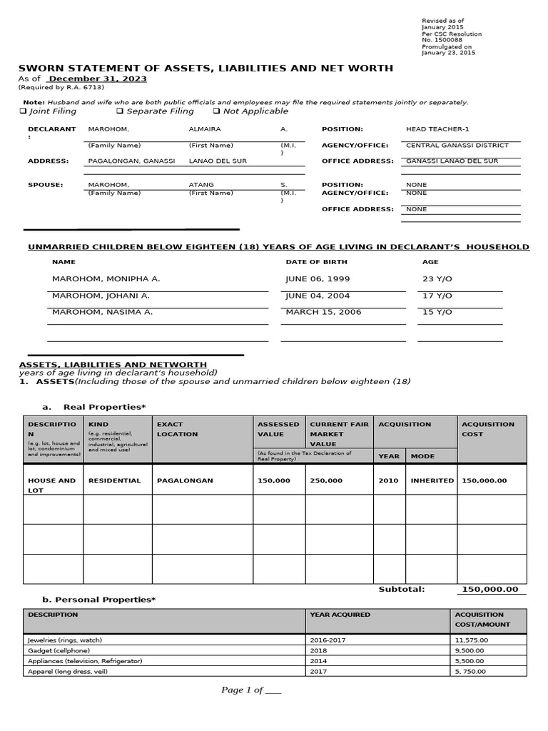 Noaima Saln 2021-2023 New | PDF