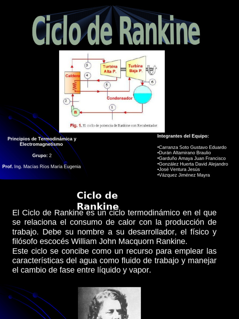 Ciclo de Rankine: Principios y Eficiencia | PDF | Ingeniería Química ...