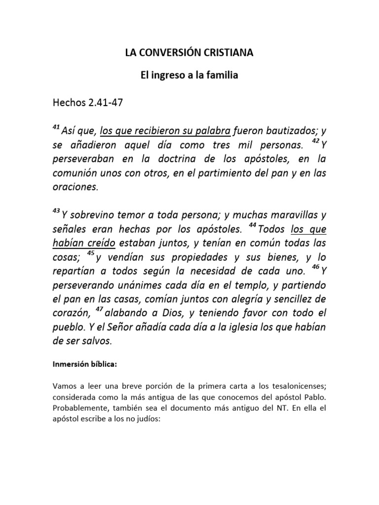 6ta Sesión La Conversión Cristiana | PDF | Jesús | Cristo (título)