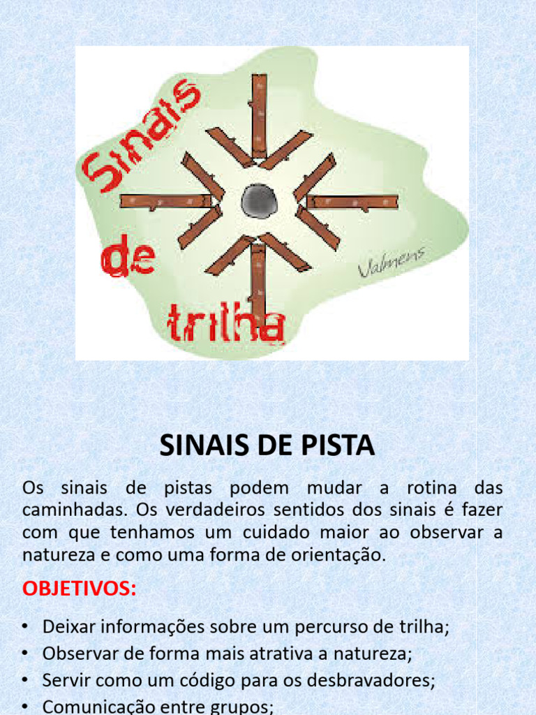 Sinais de Pista para Desbravadores | PDF