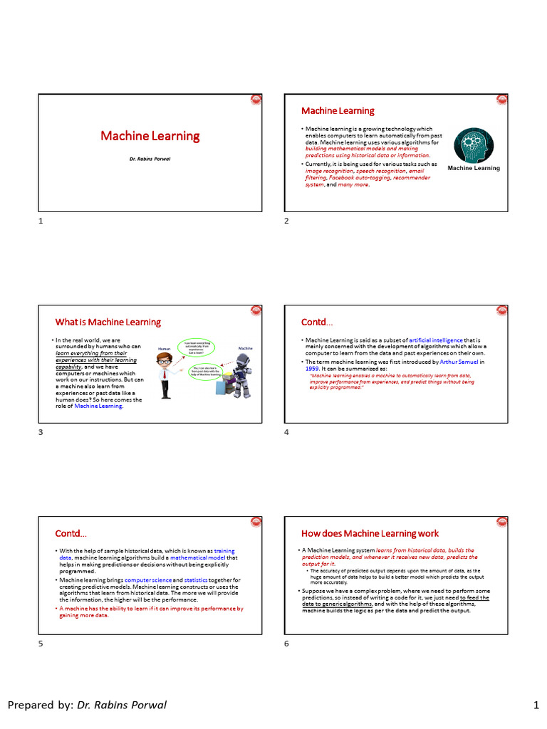 Understanding Machine Learning Basics | PDF | Machine Learning ...