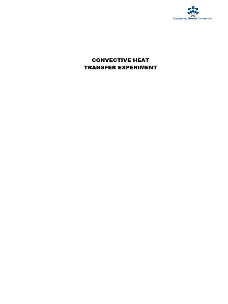 Pin-Fin Heat Transfer Experiment Manual | PDF | Heat Transfer | Mains ...