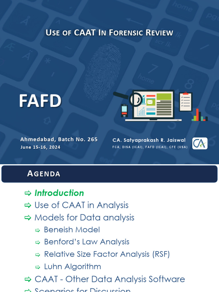 Forensic PPT - Use of CAAT in Forensic Review | PDF | Accounts Payable ...