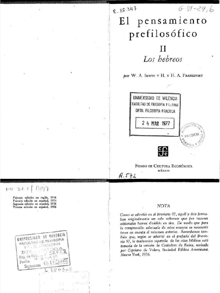 PDF Pensamiento Prefilosofico II Compress | PDF
