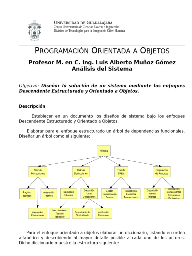Actividad III POO | PDF | Objeto (informática) | Lenguaje de modelado ...