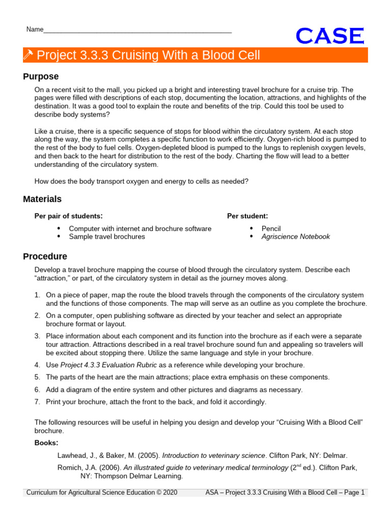 Circulatory System Brochure Project | PDF | Circulatory System | Blood