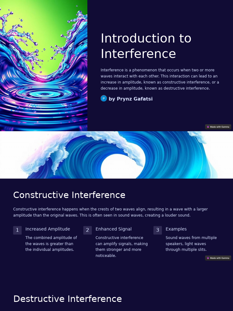Introduction To Interference | PDF | Waves | Electrical Engineering