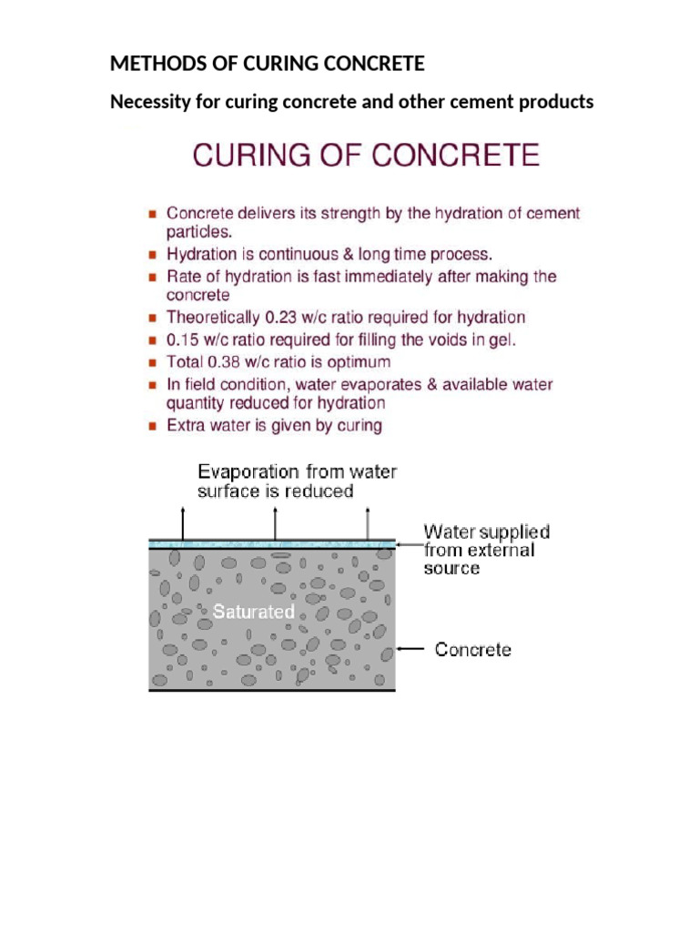 Effective Concrete Curing Methods | PDF