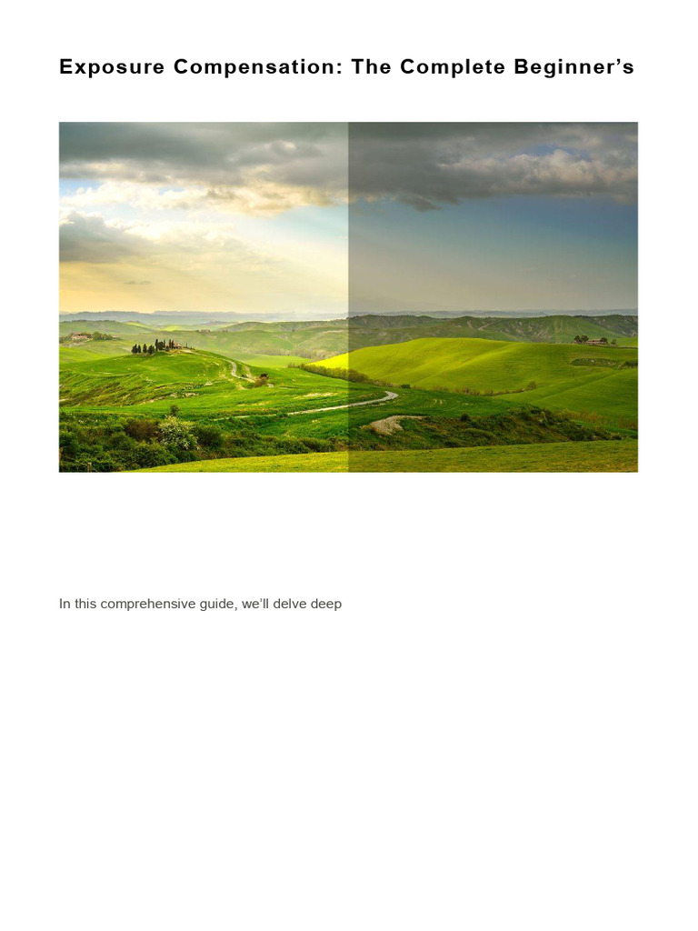 Exposure Compensation - The Complete Beginner's Guide | PDF | Exposure (Photography) | Shutter Speed