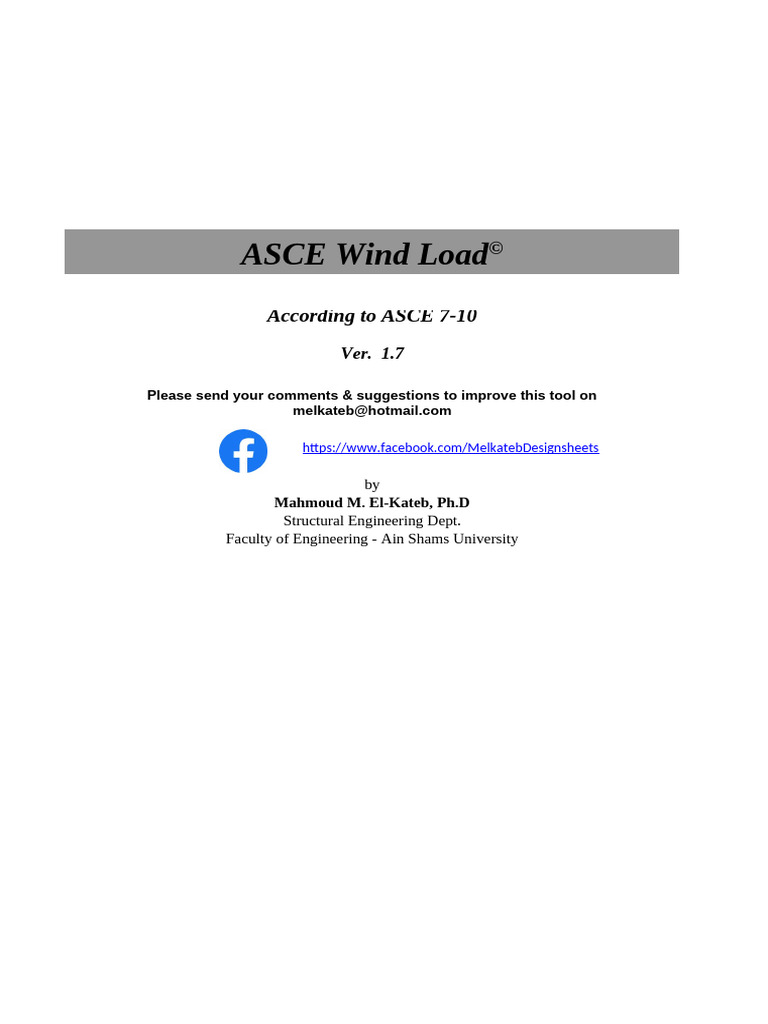 WIND-ASCE 7-10-v1.7 | PDF | Wind Speed | Wound