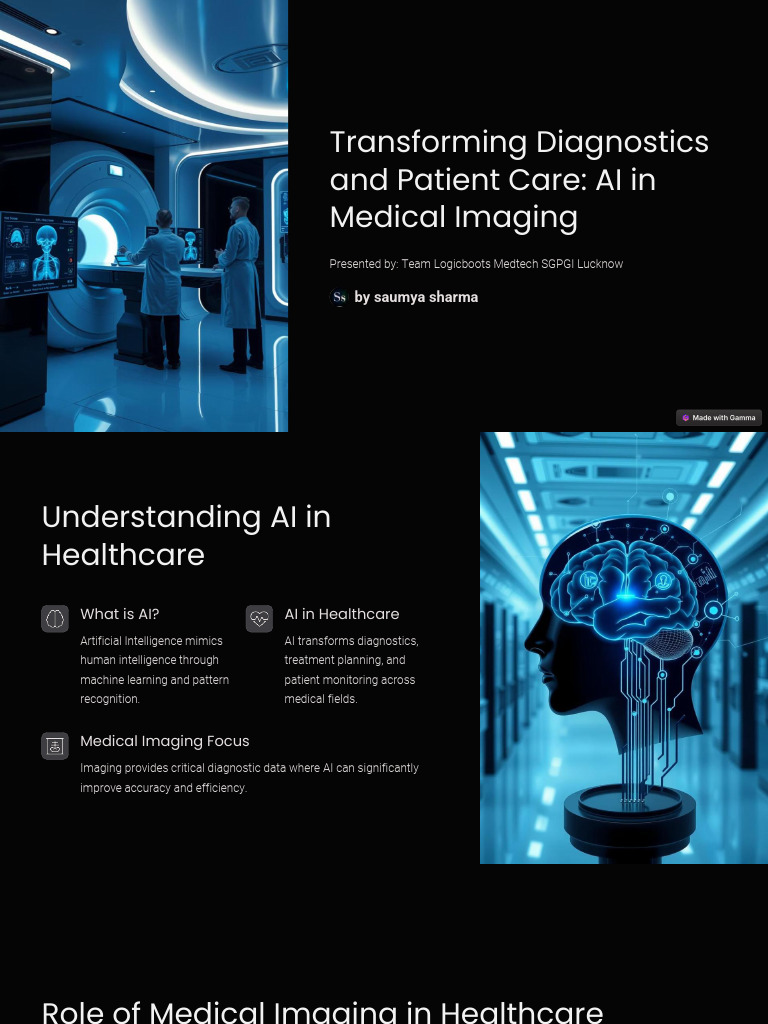 Transforming Diagnostics and Patient Care AI in Medical Imaging | PDF | Medical Imaging | Radiology