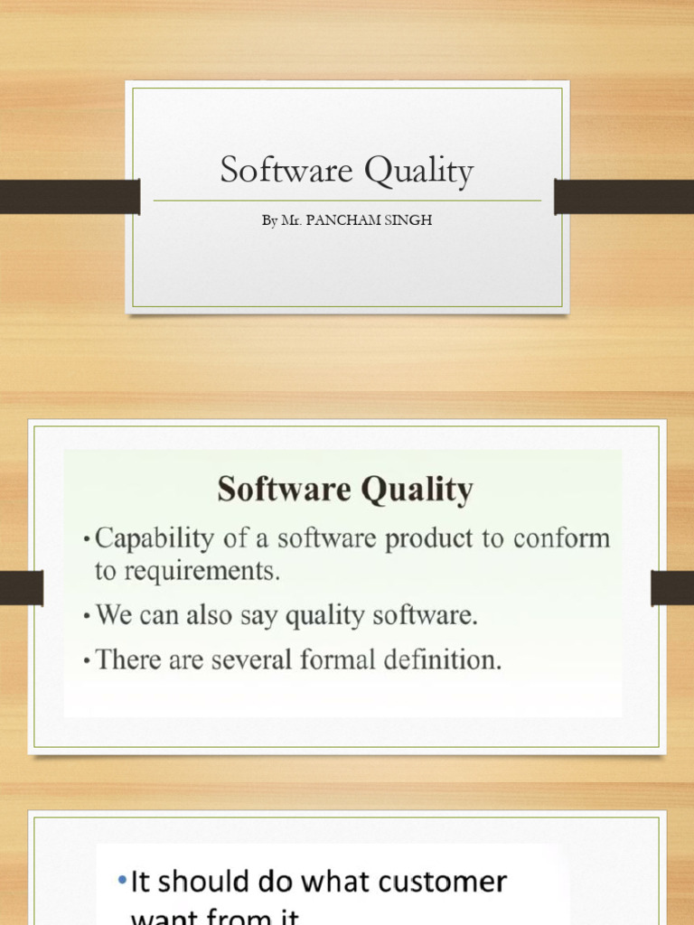 Software Quality | PDF