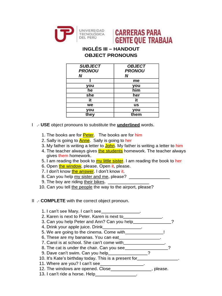 U3 - S4 - Trabajo Individual 4 | PDF | Pronoun