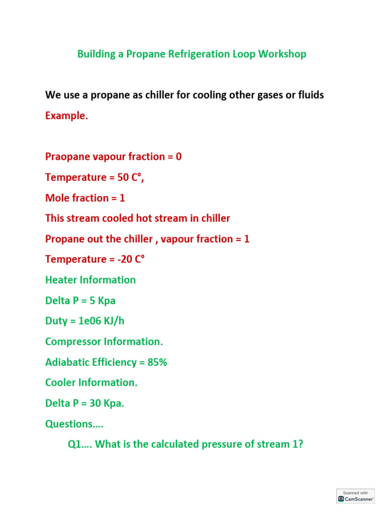Propane Refrigeration Loop Workshop Guide | PDF