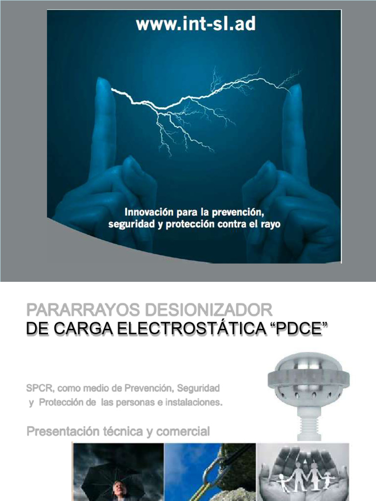 Pararrayo Pdce Tecnico Comercial | PDF | Relámpago | Electricidad