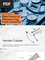 Measuring Instruments Least Count Chart Final | PDF
