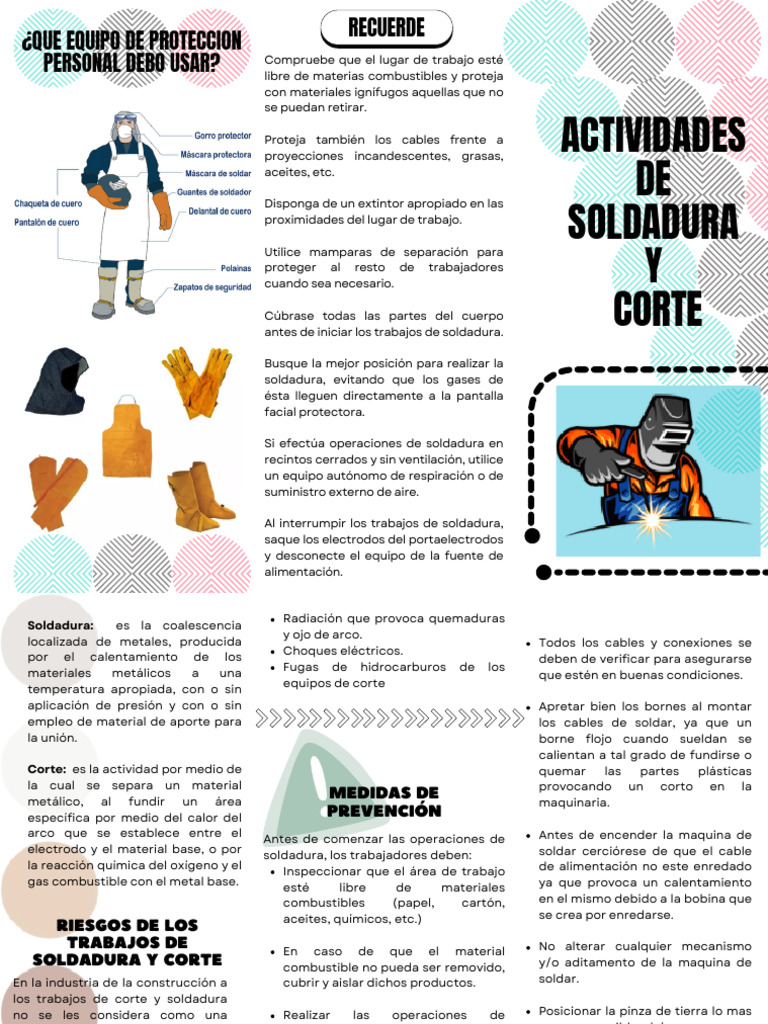 Triptico Nom-027-Stps-2008 | PDF | Soldadura | Construcción