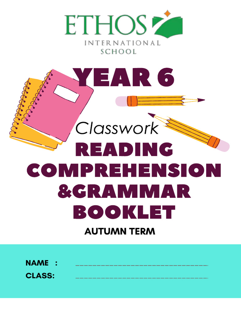 RC & Grammar CW Booklet Autumn Term 2024-2025 | PDF
