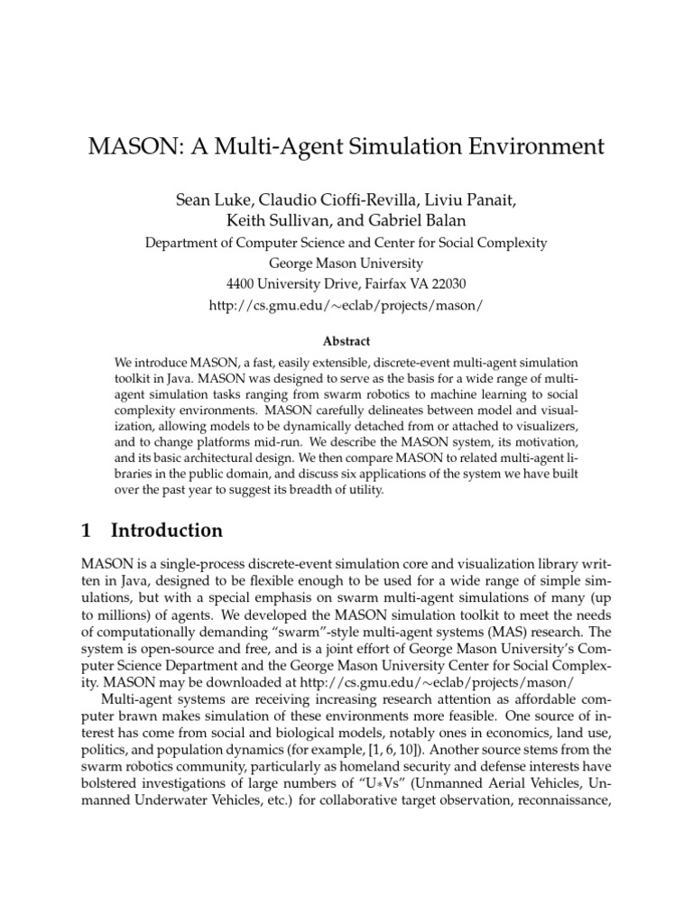 Simulation Kopyası | PDF | Simulation | Agent Based Model