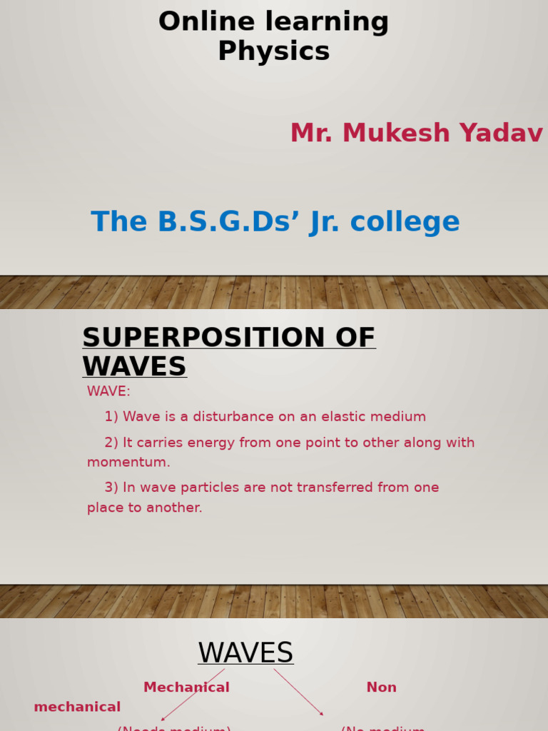Superposition of Waves | PDF | Waves | Acoustics