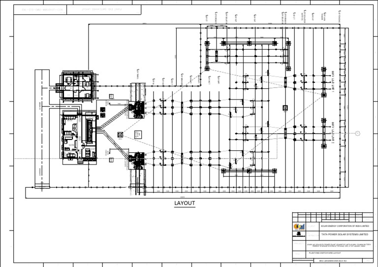 Seci-Leh20mw-Dwg-Ele-162-R0-Plant End Switchyard Layout | PDF | Power ...