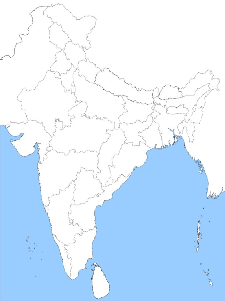 India Outline Map | PDF