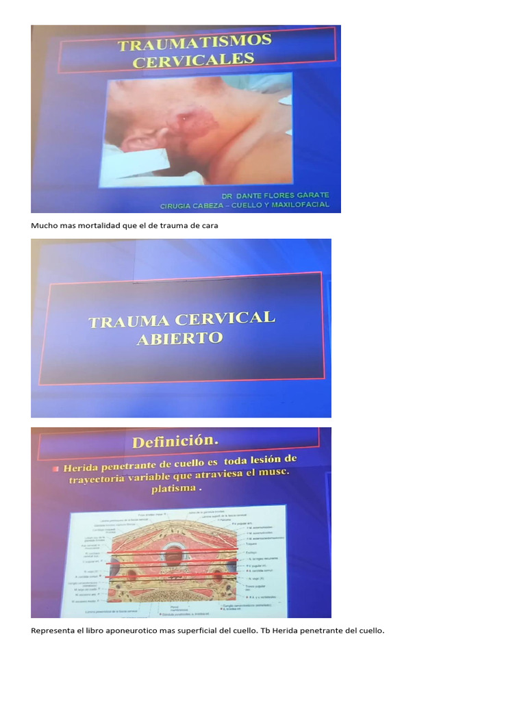 Trauma Cervical Abierto | PDF