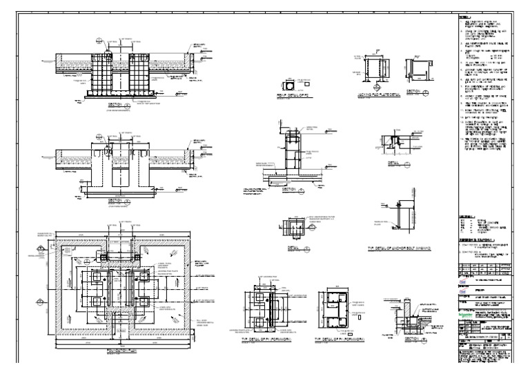 Transformer Foundation Drawing | PDF