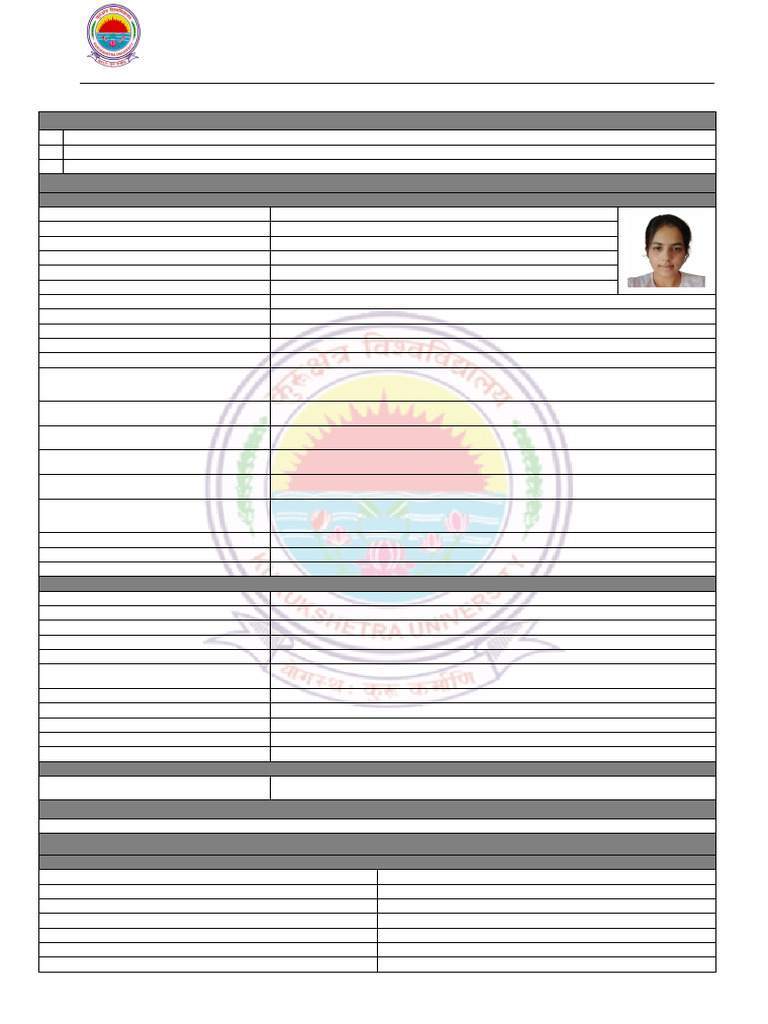 Admission Appli CT A I On Form | PDF