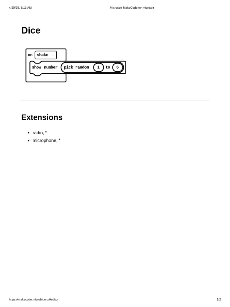 5Microsoft MakeCode for Micro_bit | PDF