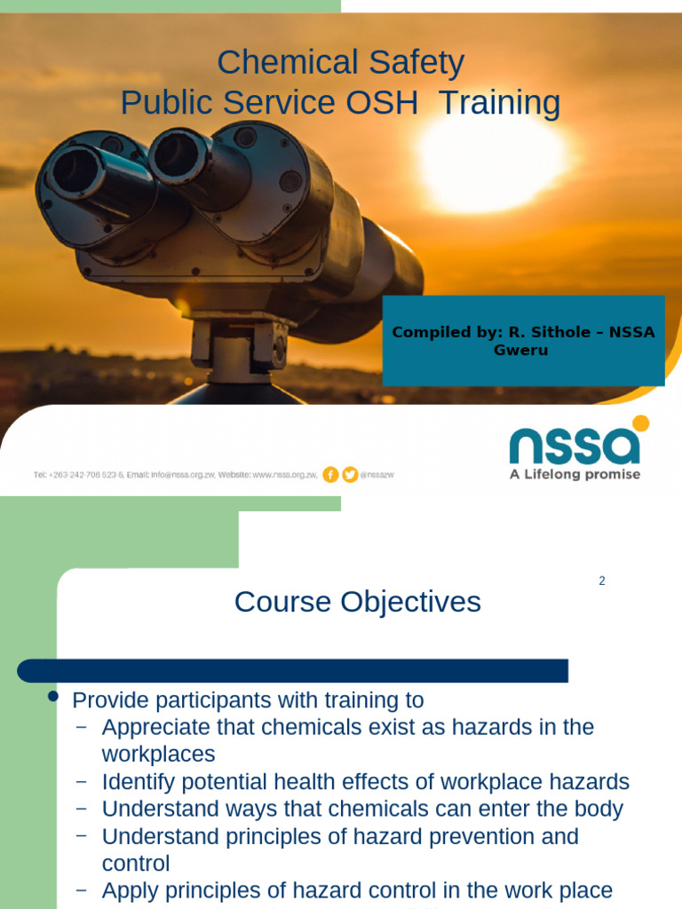 Chemical Safety PSC Training | PDF | Occupational Safety And Health ...