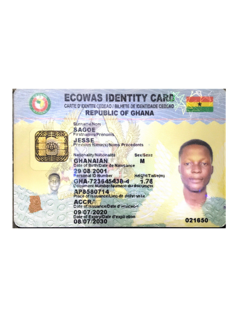 Ecowas Identity Card | PDF