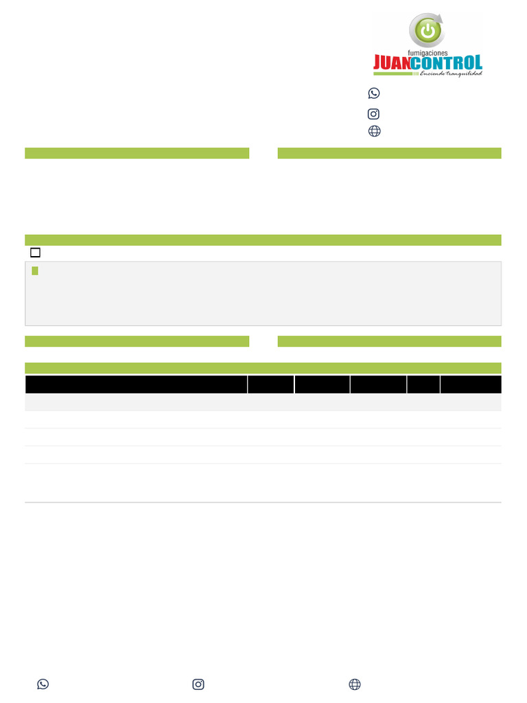 Informe de Servicio Fumigación Bodega 4 LC 27 | PDF