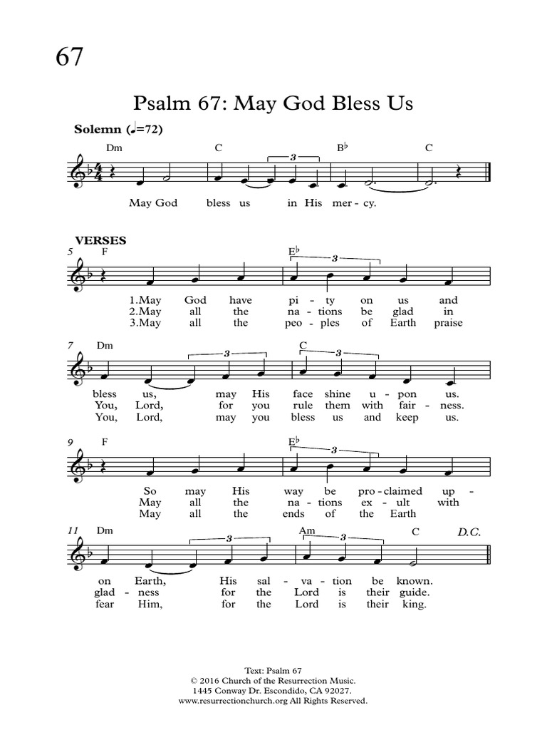Psalm 67: Meaning and Significance | PDF | Psalms | Ketuvim