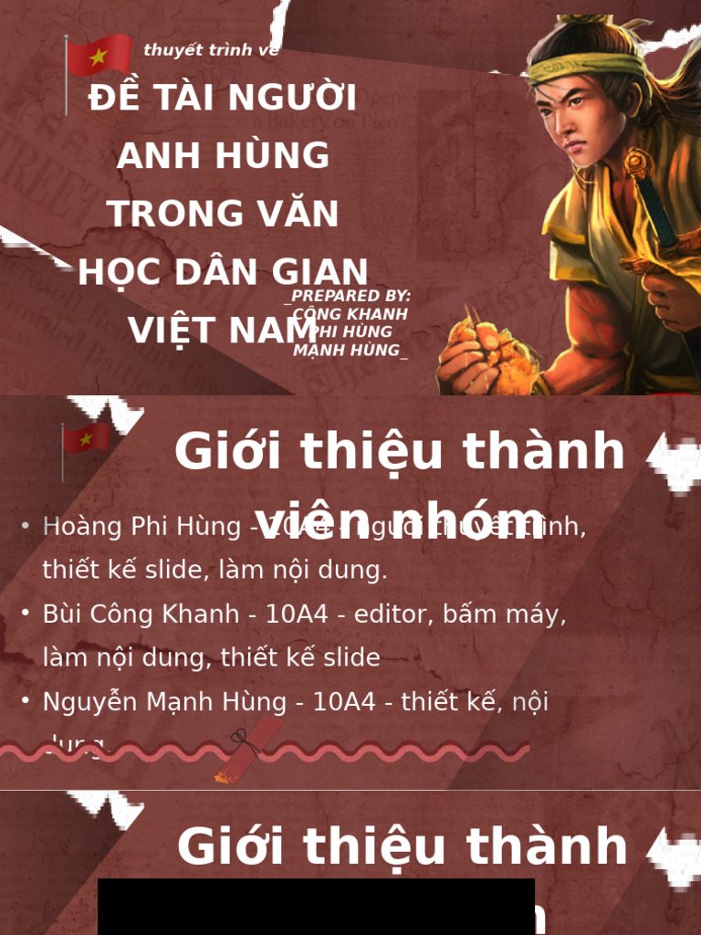 Hình tượng người anh hùng trong văn học dân gian VN | PDF