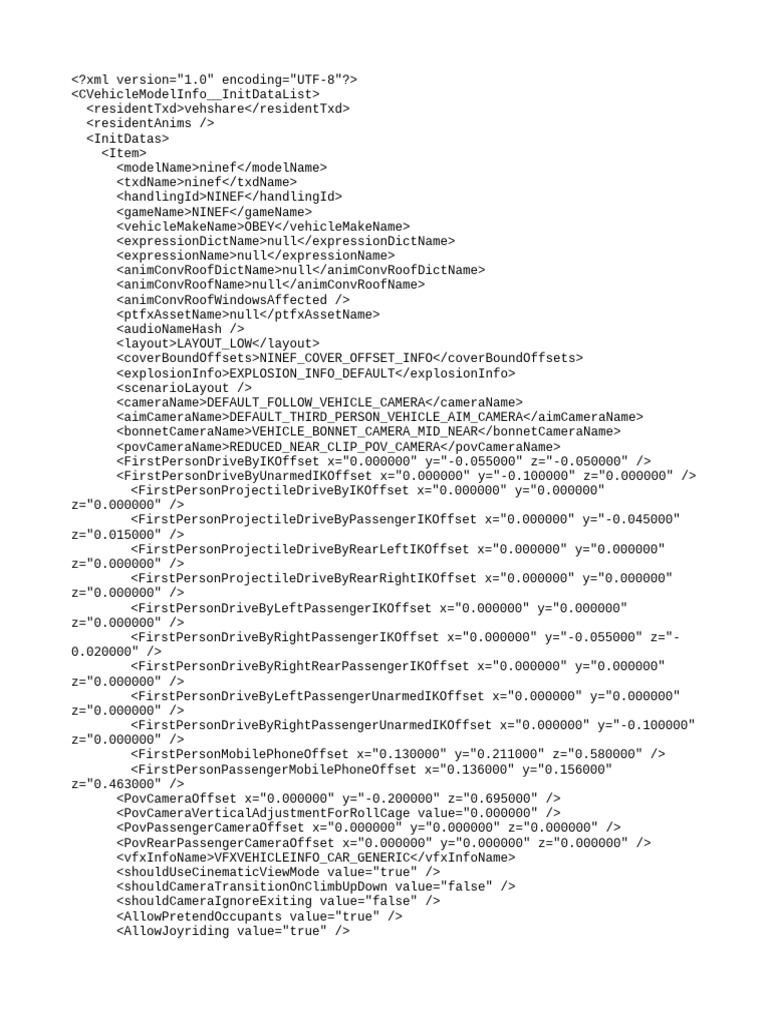 Very Important Daniel Do Not Delete If You Want To Loose Your Car Audio and DLC List | PDF ...