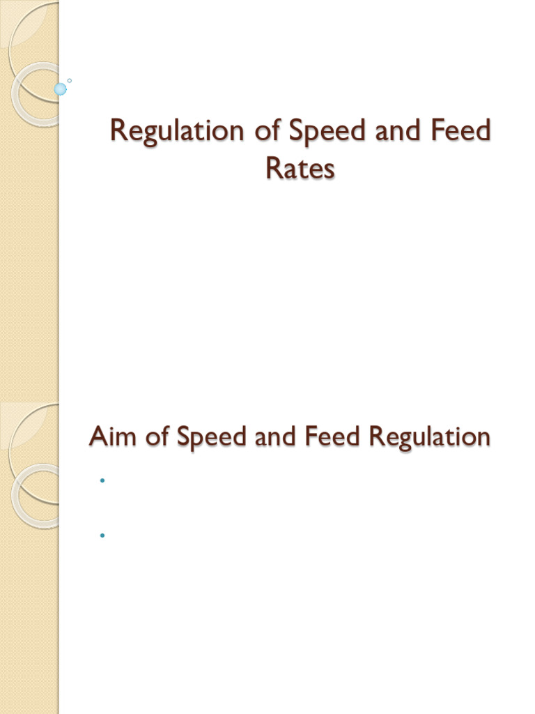 Speed and Feed Rate Optimization Guide | PDF | Gear | Electric Motor