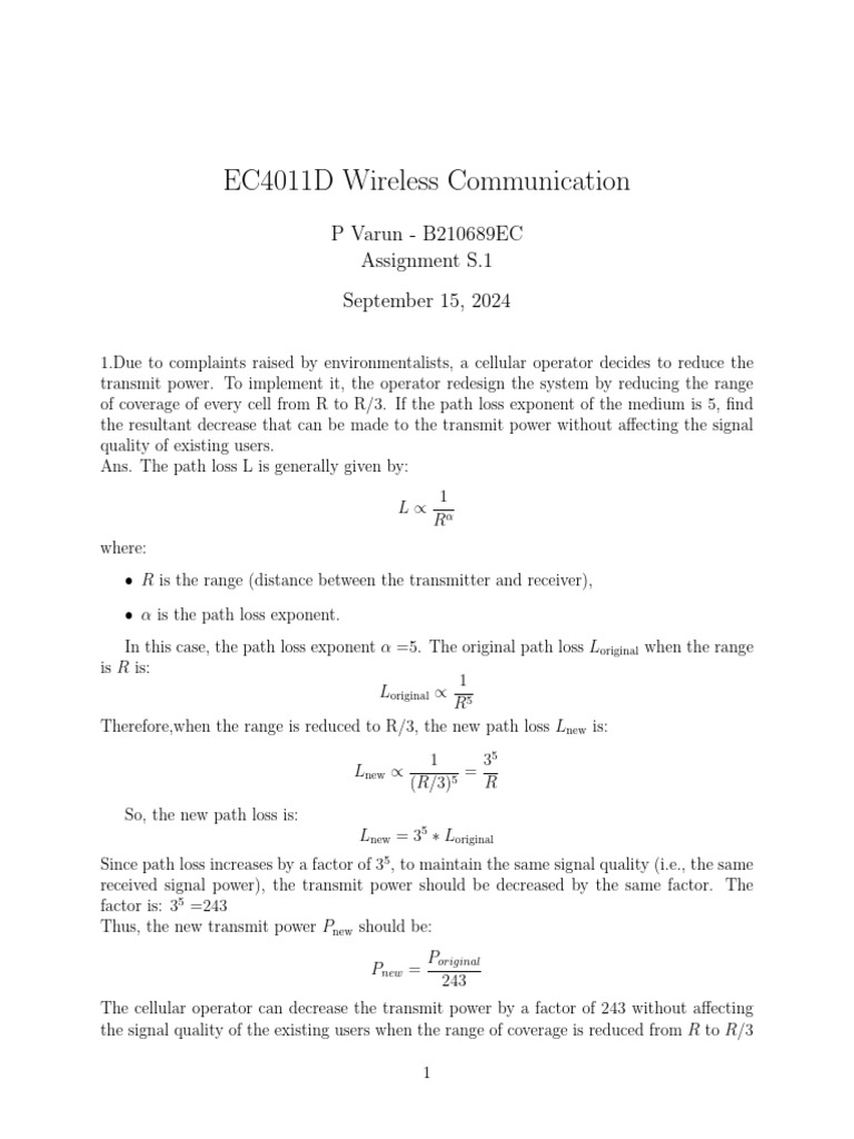 WC_assignment_S1_B210689EC | PDF | Cellular Network | Information And Communications Technology