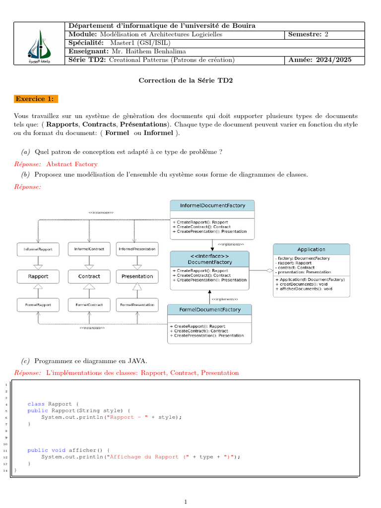 MAL_TD2___Correction_ | PDF | Java (Langage de programmation ...