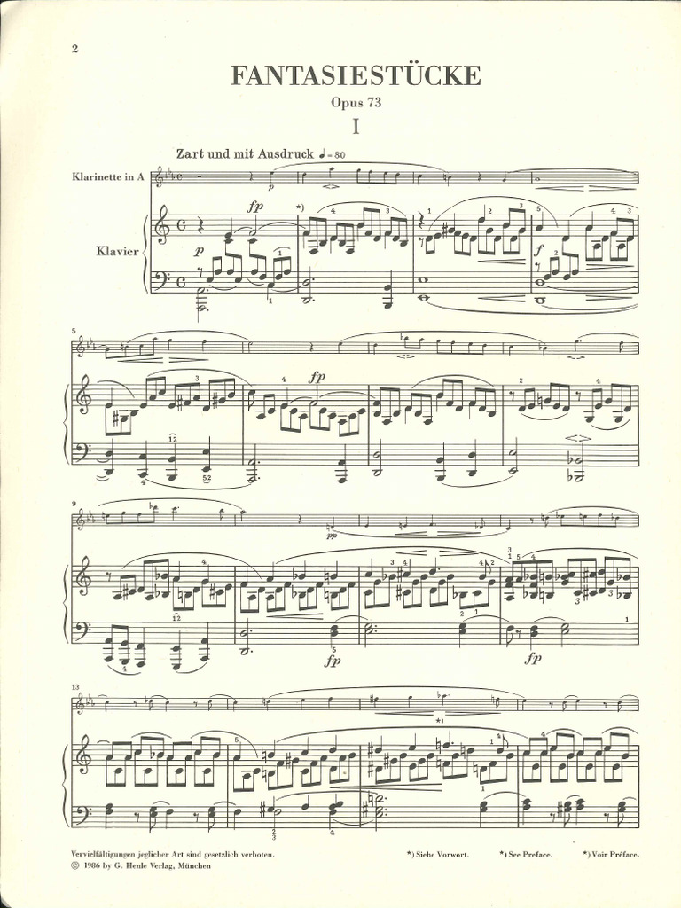 fANTASIESTUCKE PIANO | PDF